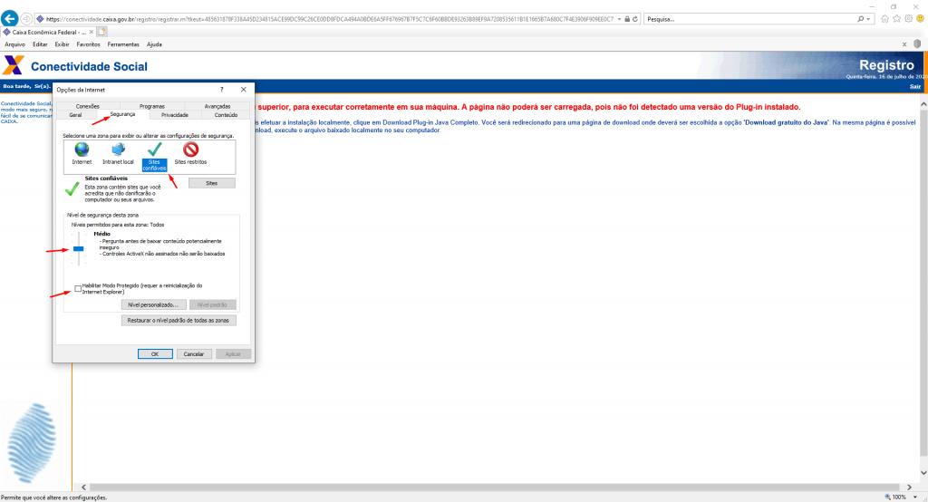 Erro Java na Conectividade Social ICP. Guia definitivo! - Dicas Tech ...